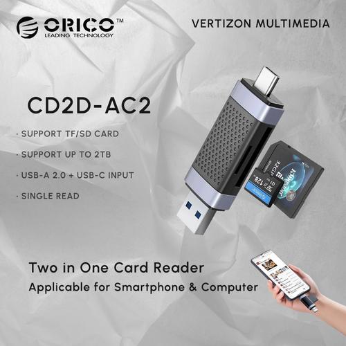 Jual ORICO CD2D-AC2 (USB2.0 2in1 Card Reader with OTG Function) - Kota ...