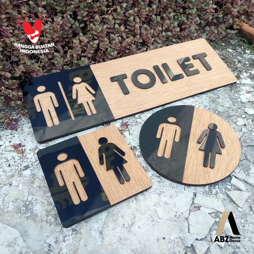 Promo Papan Tanda Sign Board Toilet Akrilik Kayu - Kotak - Kab. Bogor ...