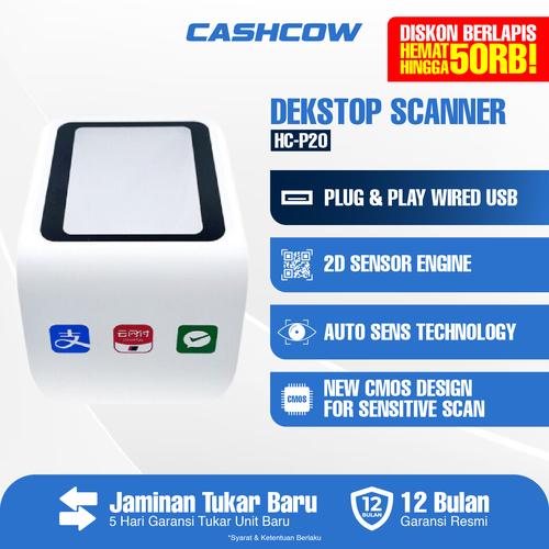 Promo CASHCOW HC-P20 – Desktop Box Scanner 2D Omni Auto-Sensing USB ...