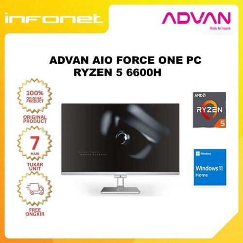 Promo Advan Aio Force One Pc Ryzen 5 6600H 16GB 512GB SSD 23.8" FHD ...