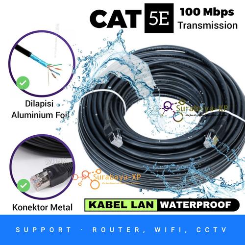 Jual Kabel LAN 20M UTP STP CAT5E 20 M 20 Meter 20Meter FTP Outdoor ...