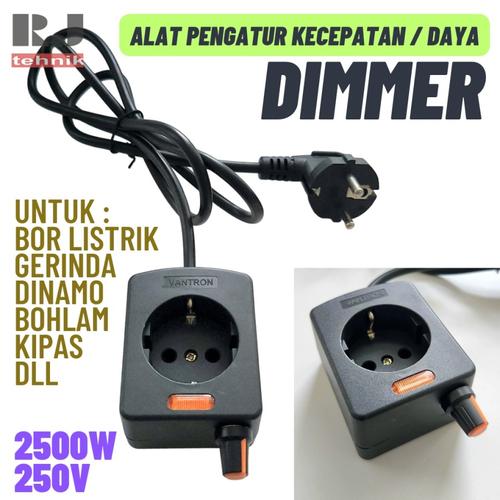 Jual Dimmer Speed Control 2500W Pengatur Kecepatan Daya Gerinda Bor ...