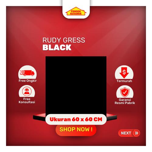 Jual Granit Lantai Hitam Polos Glossy Ukuran 60x60 cm Black Solid ...