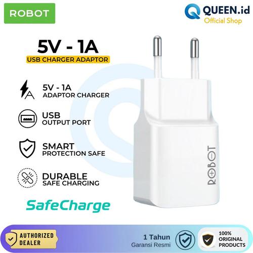 Promo Robot RT-K10 Charger Adaptor USB 5V/1A Kepala Charger Garansi ...