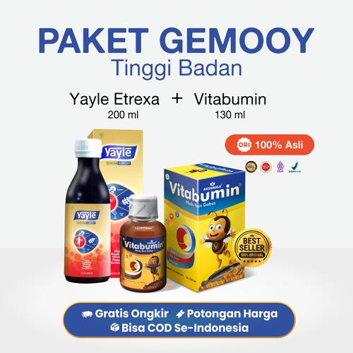 Promo PAKET TUMBUH TINGGI - Vitabumin & Yayle Etrexa - Madu Optimalkan ...