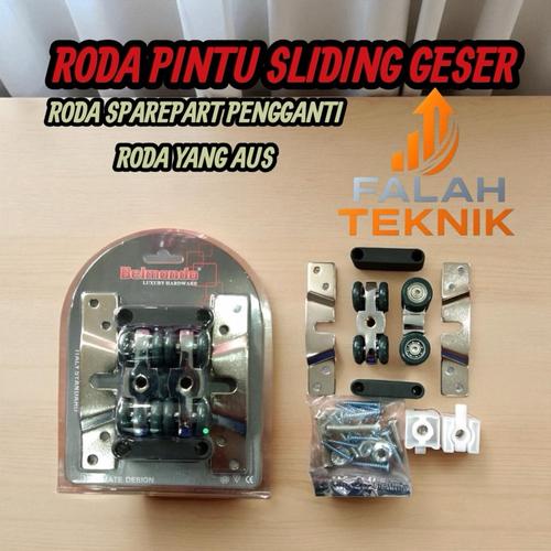 Jual Roda Pintu Sliding Geser Rel Pintu Gantung Nilon Rel Pintu Sliding ...