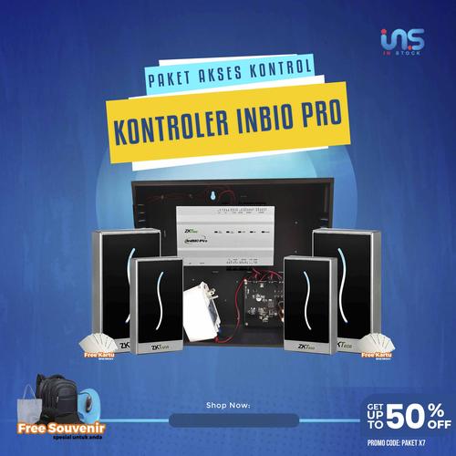 Jual Paket Kontroler Dan Akses Kontrol ZKTECO INBIO 460 PRO Dan PROID ...