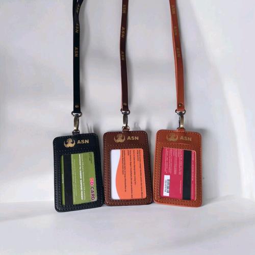 Promo Lanyard ASN id Card Holder Name Tag Kulit KORPRI ASN Tali - ASN ...
