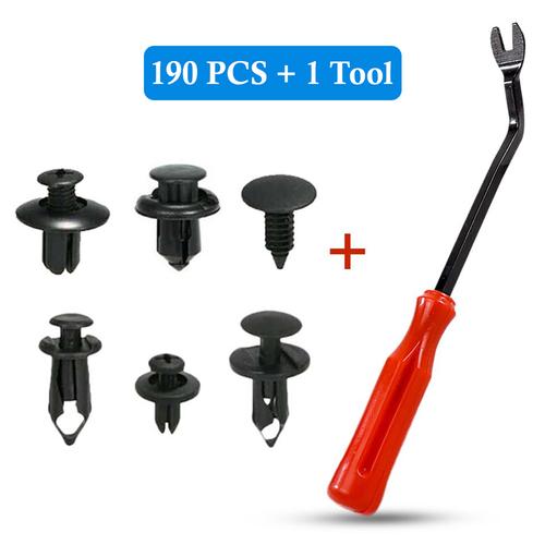 Jual 190Pcs Klip Kancing Baut Riveter Mobil Paku Mur Plastik Car Rivet ...