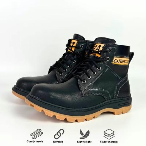 Jual Sepatu CAT Safety Boots Pria Ujung Besi - Sepatu Safety Shoes ...