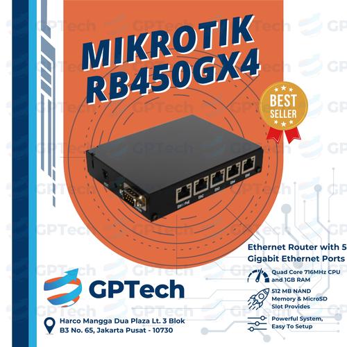 Jual MIKROTIK RB450GX4 - Routerboard With 5 Gigabit Ethernet Ports ...