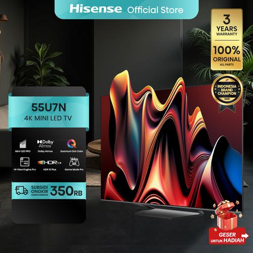 Promo HISENSE-55U7N-MiniLED PRO-Full Array Local Dimming-Quantum Dot ...