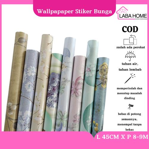 Jual COD Wallpaper Dinding Stiker Lebar 45cm Panjang 8-9meter ...