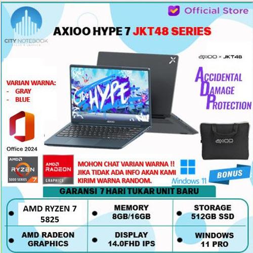 Promo Axioo Hype 7 AMD X7 Ryzen 7-5825U 16GB 1TB Windows 11 Pro 14FHD Ips Blit - PROMO SPECIAL ...