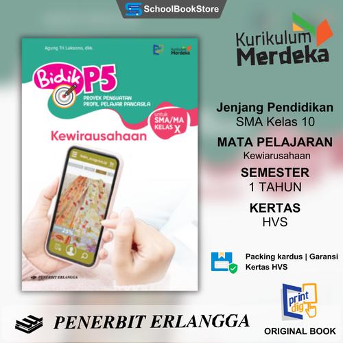 Promo BUKU ERLANGGA BIDIK P5 SMA KELAS 10 X KURIKULUM MERDEKA PENERBIT ...
