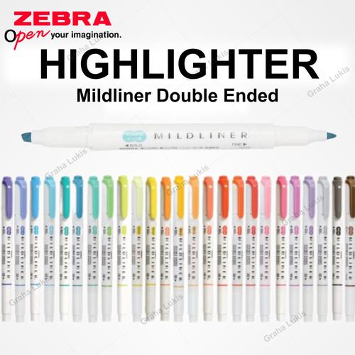 Jual Zebra Mildliner Double-Sided Highlighter Pastel - BLUE GREEN ...