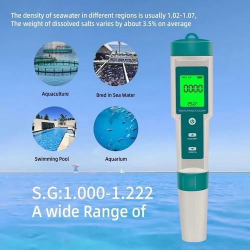 Jual 7 in 1 Pengujian Meter EZ 9909 PH EC TDS Saliniti Termometer ...