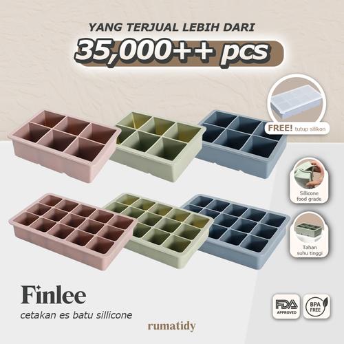 Jual FINLEE Cetakan Es Batu Sillicone Wadah MPASI/Kaldu/Es Batu BPA ...