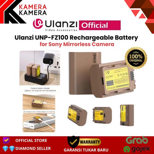 Promo Ulanzi UNP-FZ100 Rechargeable Battery for Sony Mirrorless Camera ...