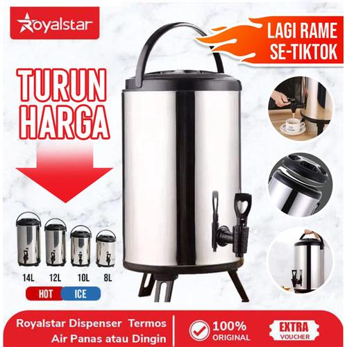 Promo [PROMO] Dispenser Termos Air Stainless 304 Dengan Kran Panas ...