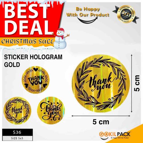 Jual Sticker Segel|Sticker Sealer |Sticker Hologram|Sticker Thank You ...