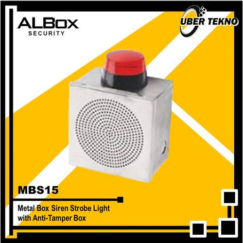 Jual Sirine Alarm Albox MBS15 Metal Box Siren Strobe Light with Anti ...