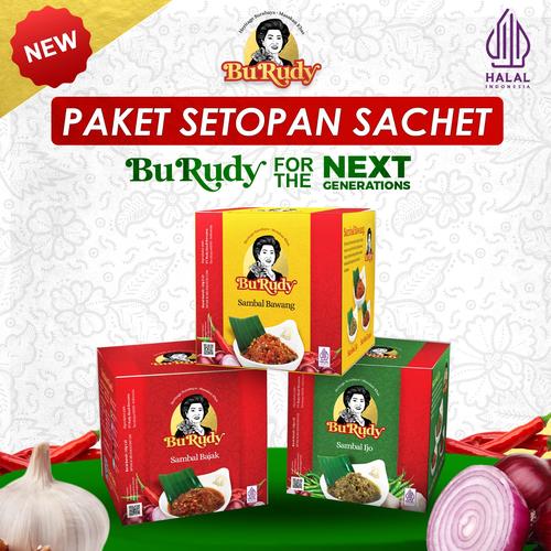 Jual Paket Sambal Setopan Sachet Bu Rudy – Isi 3 Varian: Bawang, Bajak ...