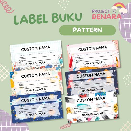 Jual 40 Pcs Stiker Label Nama Buku - Label Nama - Stiker Nama - Stiker ...
