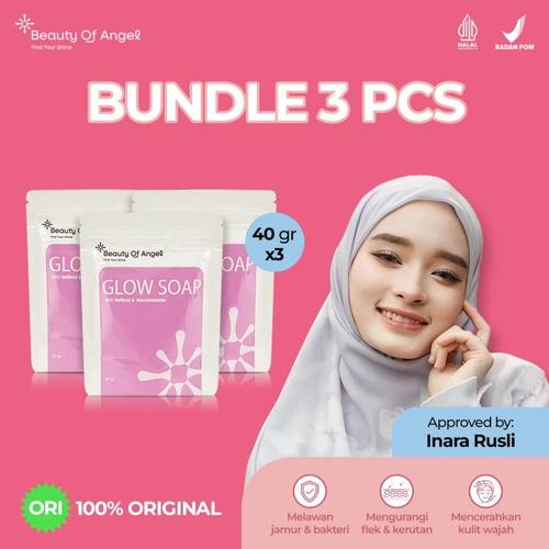 Promo 3PCS LEBIH HEMAT Beauty of Angel Glow soap - 40gr, Antiseptik ...
