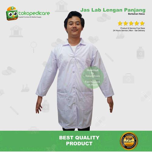 Jual Jas Laboratorium Lengan Panjang | Baju Seragam Lab Ukuran ( S M L ...