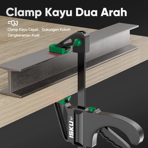 Promo ISKU Clamp Kayu F-Clamp Cepat, Penjepit Kayu Dua Arah Super Kuat ...