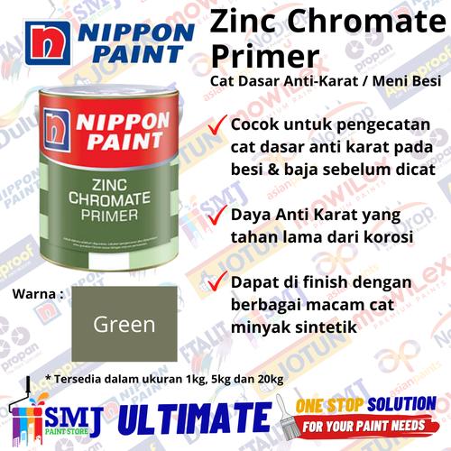 Jual CAT MINYAK MENIE (PRIMER - CAT DASAR) NIPPON ZINC CHROMATE GREEN ...