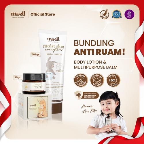 Promo Moell Body Lotion 185gr & Multipurpose Balm 30gr - Body Lotion ...