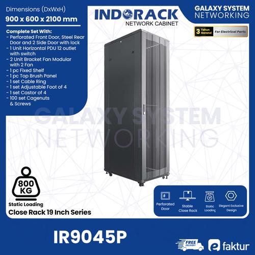 Jual Rack Server 45U INDORACK IR9045G Close Rack Glass Door Depth 900mm ...