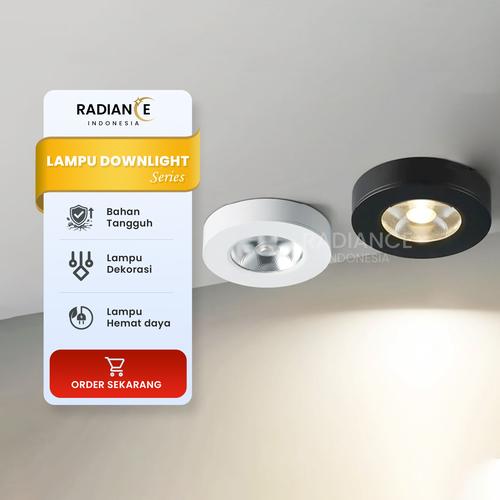Jual Lampu downlight mini LED COB 5 watt slim outbow slim hias hitam ...