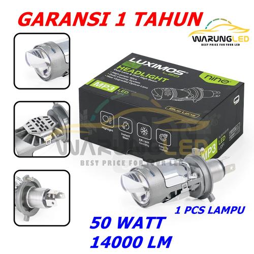 Jual LAMPU UTAMA MOBIL ORIGINAL 9NINE LUXIMOS LED MP3 SOCKET H4 MINI ...
