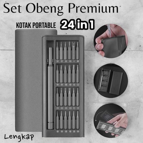 Promo Set Obeng Magnet Premium 24in1 Set Obeng Magnetic Multifungsi ...