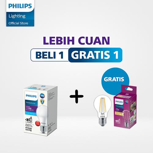 Jual Lampu Philips RadiantLine Bohlam LED 11W 6500K Putih - Jakarta ...
