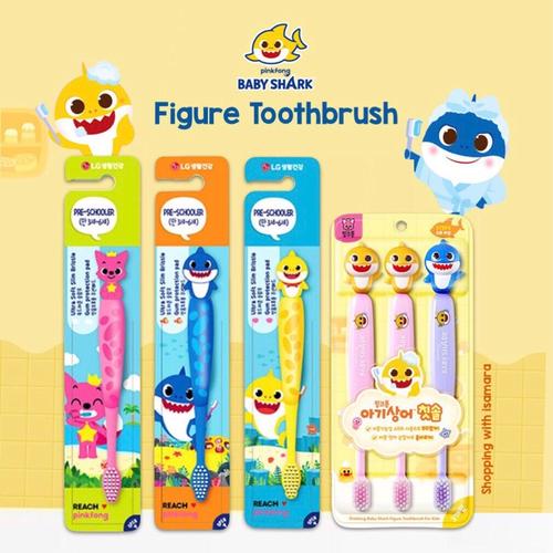 Jual Pinkfong Baby Shark Figure Toothbrush / Sikat Gigi Pinkfong Baby ...