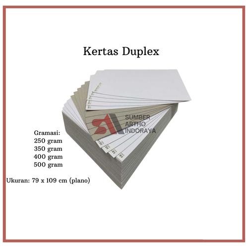 Jual Kertas Karton Duplek (Duplex 10 Lembar) Paper Putih - 250gsm ...