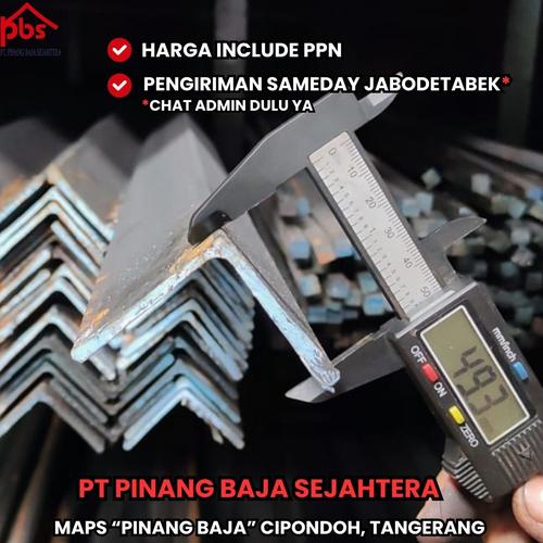 Jual BESI SIKU 50 x 50 x 5mm (3.8mm) 12kg / Siku 5x5 / Angle Square 5cm ...