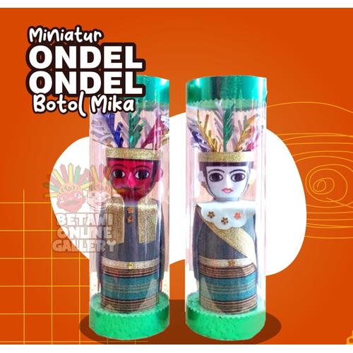 Promo Ondel Ondel Tabung Mika / Miniatur Ondel Botol Mika - Type A ...