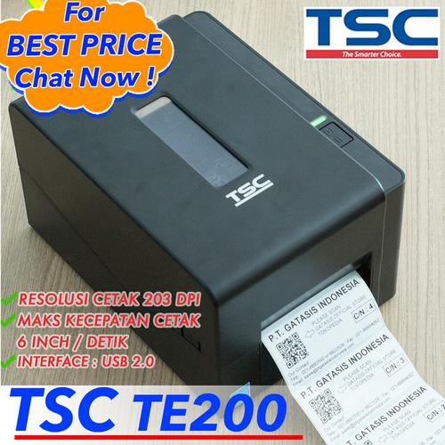 Jual Barcode Label Printer TSC TE200 Terbaru 2018 + GARANSI PRINTHEAD ...