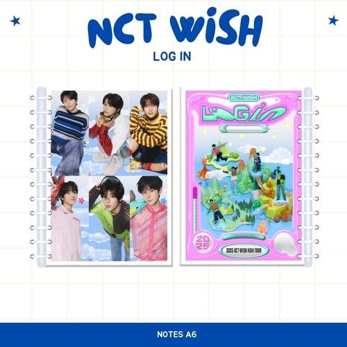 Promo A6 NOTES NCT WISH LOG IN (ISI 40 HVS + COVER LAMINASI 2 SISI ...