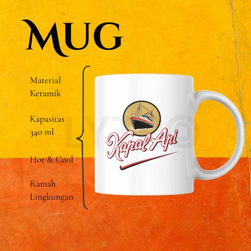 Jual Mug Keramik Kapal Api - Gelas Minum Kopi - Gelas Kopi Kapal Api ...