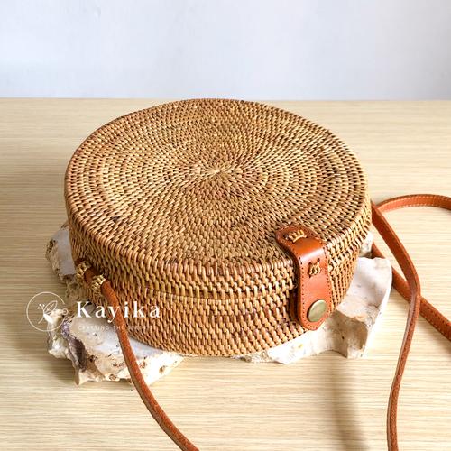 Jual Tas Rotan Bulat Basic, Tas Rotan Bali, 100% Handmade Selempang ...