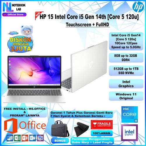 Promo Laptop HP 15 Touchscreen Intel Core i5 Gen 13th 1334u | Core i5 ...