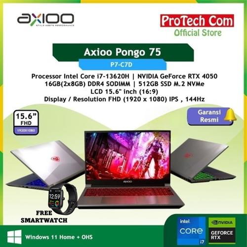 Promo Axioo Pongo 750 Core i7 13620H 16GB 512GB 4050 Win 11 144Hz ...