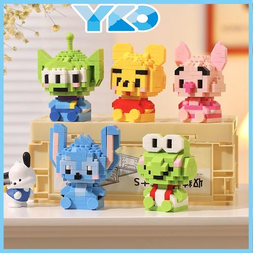 Promo YKO Block Brick Disney Mainan Mini Balok Lotso Susun Kartun Nano ...
