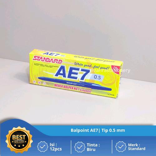 Jual Standard Pulpen / Ballpoint AE7 Tinta Hitam Tip 0.5 - Hitam ...